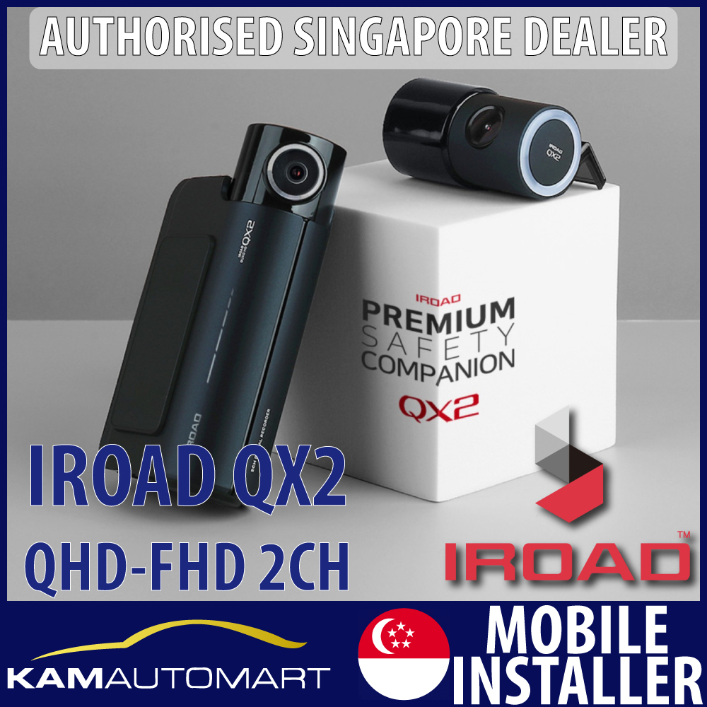 IROAD QX2 QHD-FHD Sony Sensor Dual Channel Car Recording Dash Camera ...
