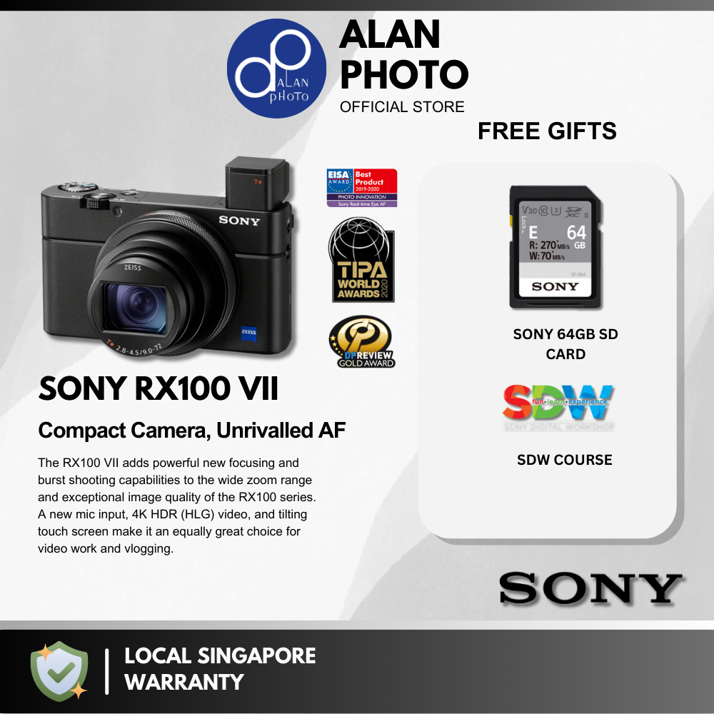 Sony DSC-RX100 VII / RX100 MARK VII / RX100 MARK 7 / RX100M7 Digital ...