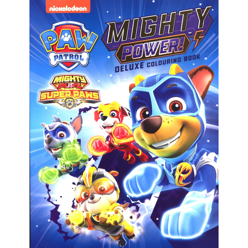 PAW Patrol Mighty Power Deluxe Colouring Book | Coloring Book ...