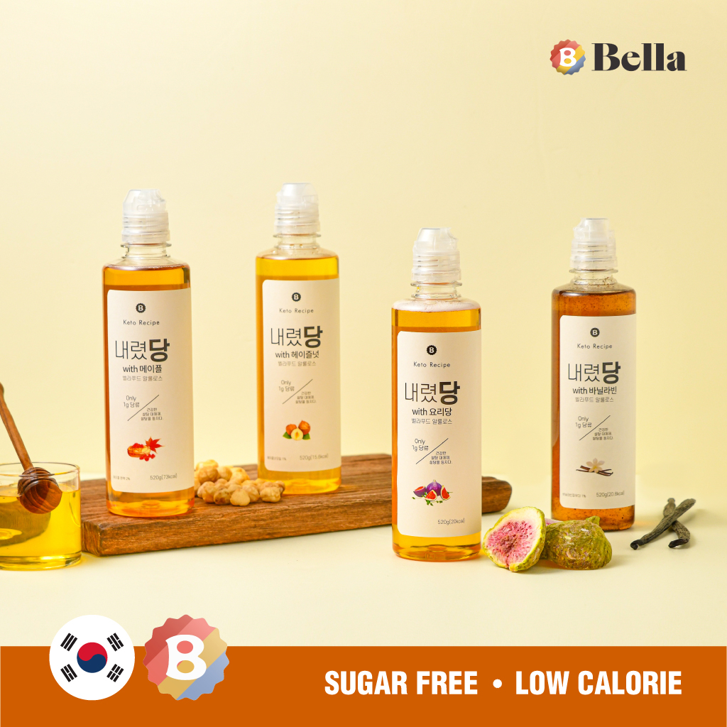 [Bundle Deal 8% Discount] LOW-CALORIE ZERO SYRUP DIET BELLA FOOD | 520g ...