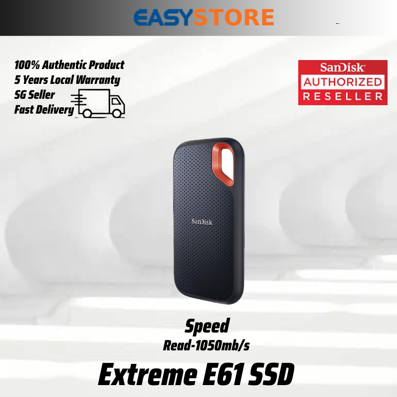 SanDisk Extreme Portable SSD E61 V2 500GB/1TB/2TB/4TB (5Yr Warranty) | Shopee Singapore