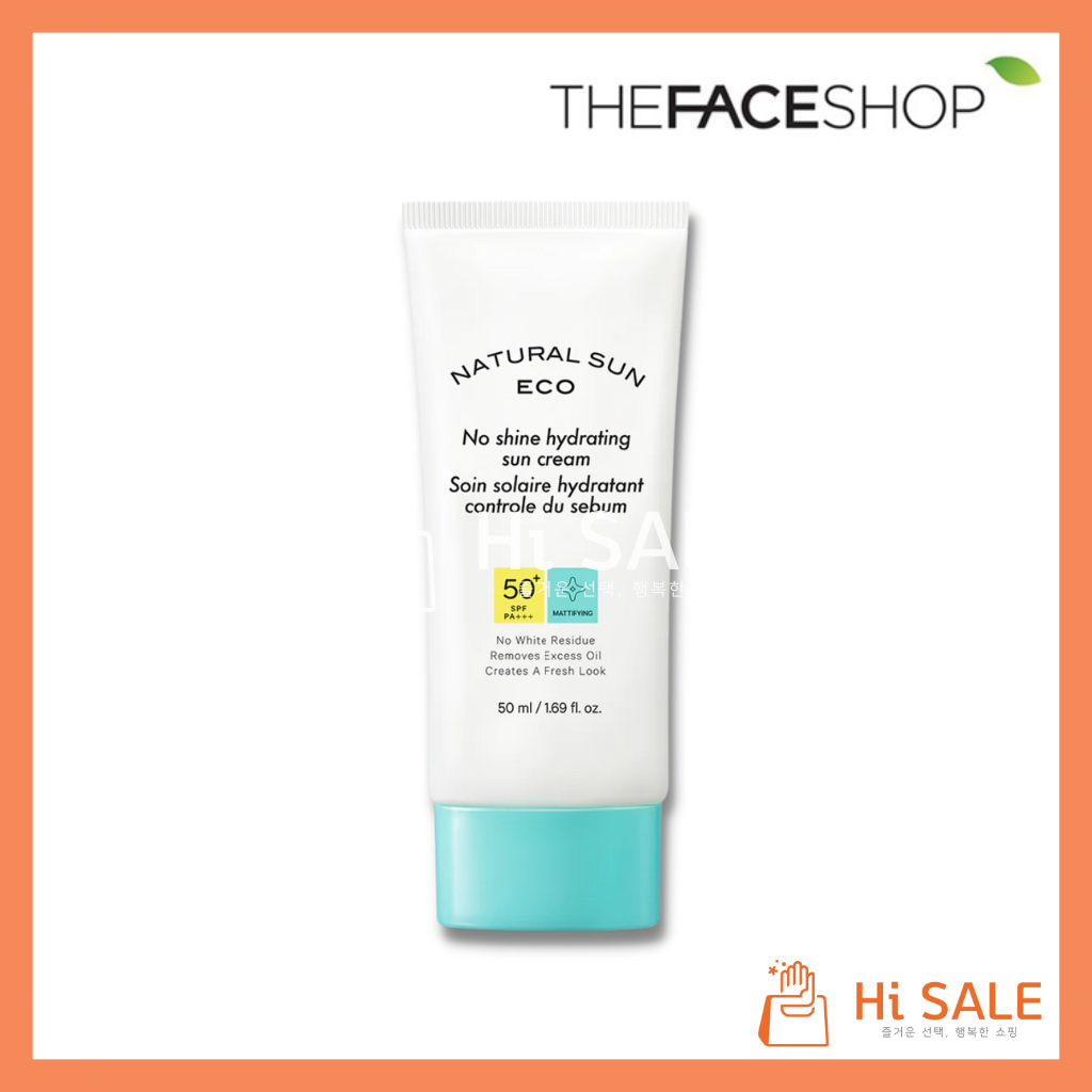 [THE FACE SHOP] Natural Sun Eco No Shine Hydrating Sun Cream SPF50 ...