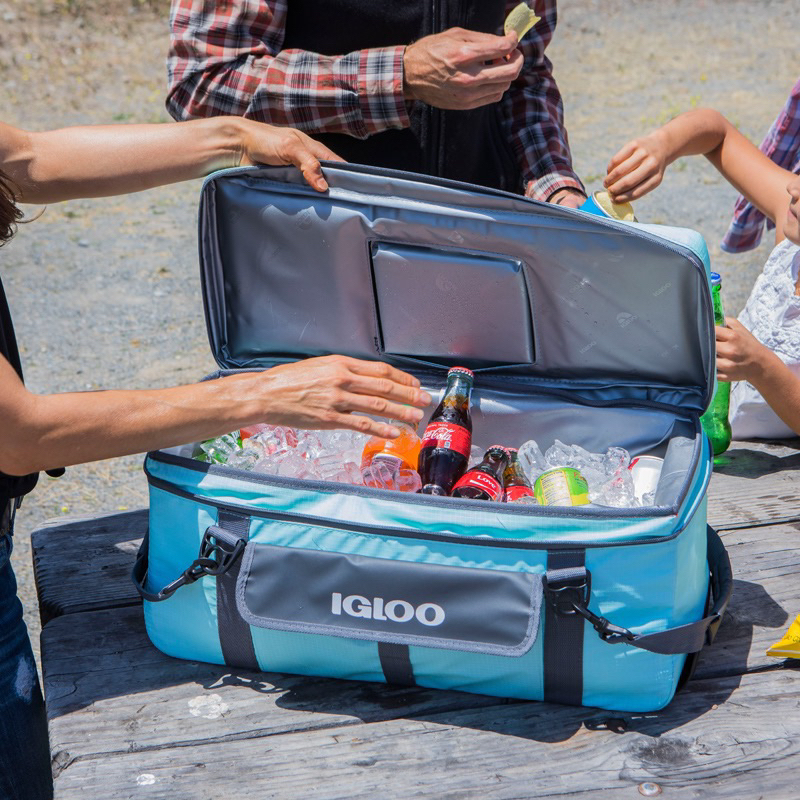 IGLOO Cooler Bag 36Cans Long Last 1-2days Boat Console Boating Camping ...