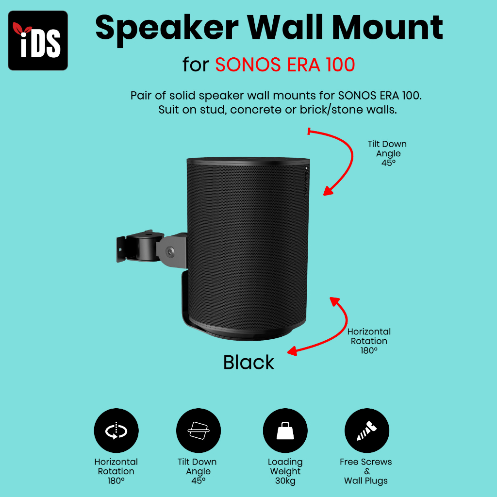 [iDS] Sonos ERA 100 Speaker Wall Mount Sonos Wall Bracket Holder for ...