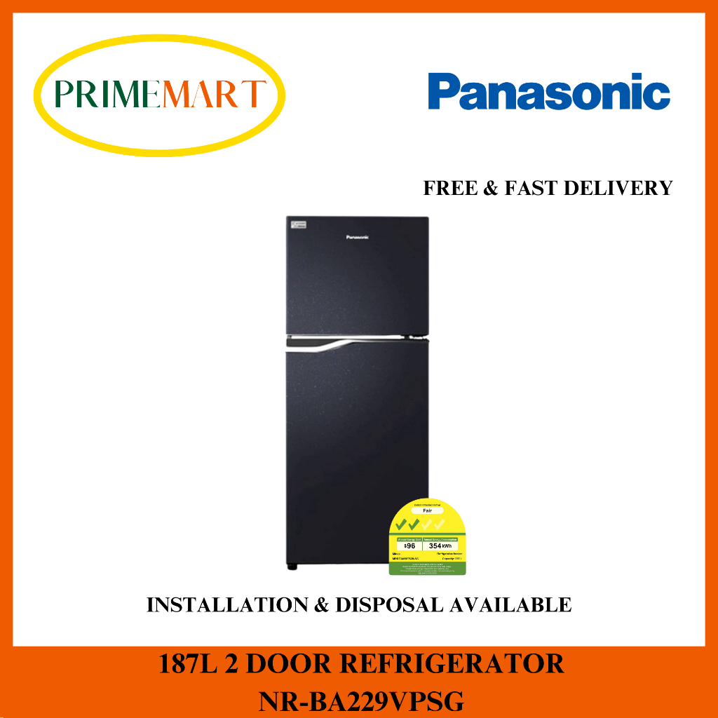 PANASONIC 2 TICKS NR-BA229PKSG 2 DOOR FRIDGE (NET 187L) - 2 YEARS ...