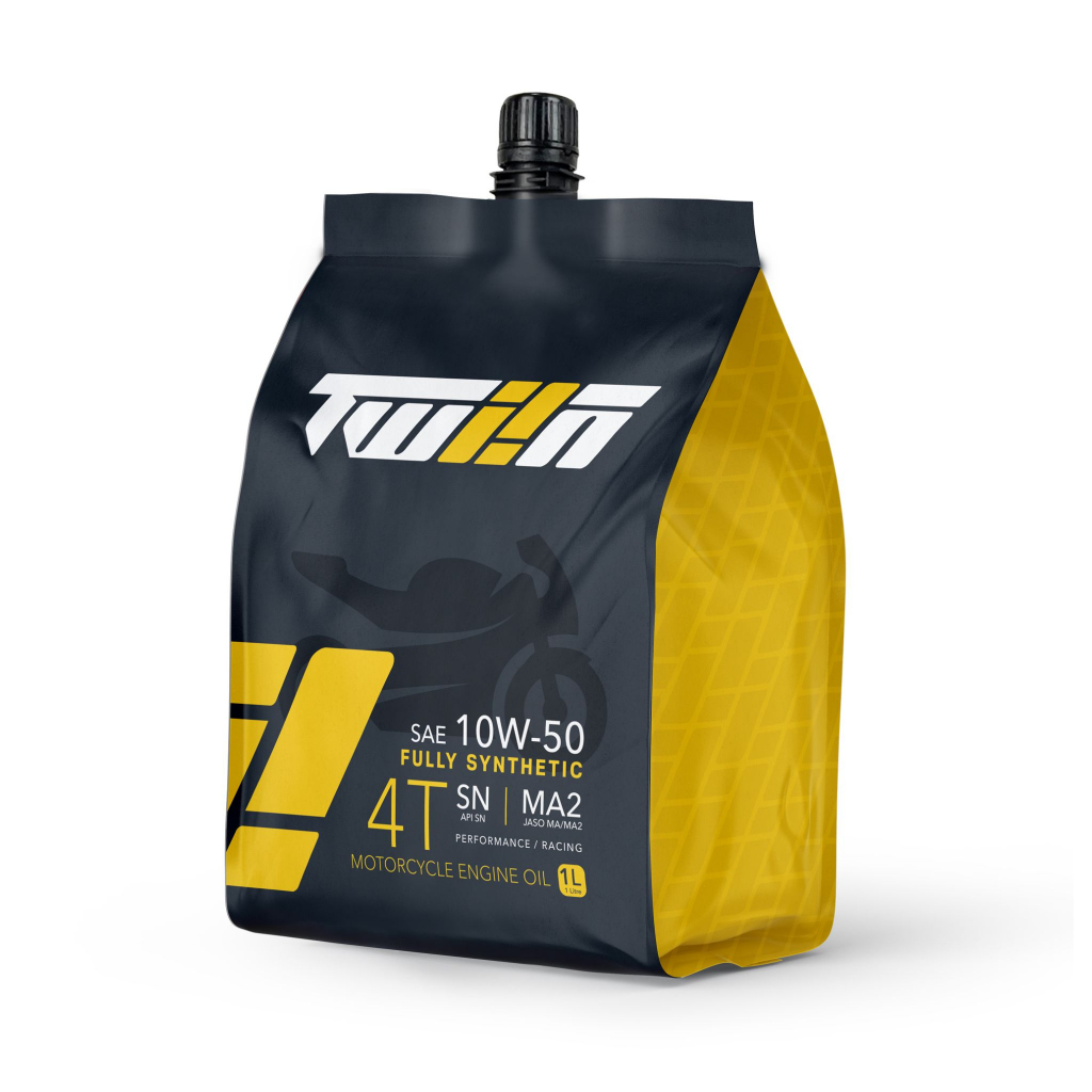 TWIIN 10W-40/50/60 Motorcycle Fully Synthetic Engine Oil 4T 1L Pack ...
