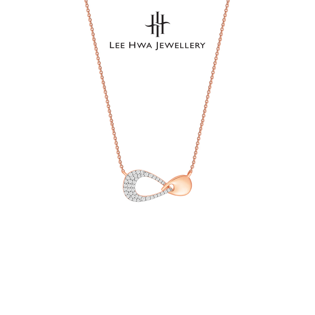 Lee Hwa Jewellery Infinite Embrace Diamond Necklace | Shopee Singapore