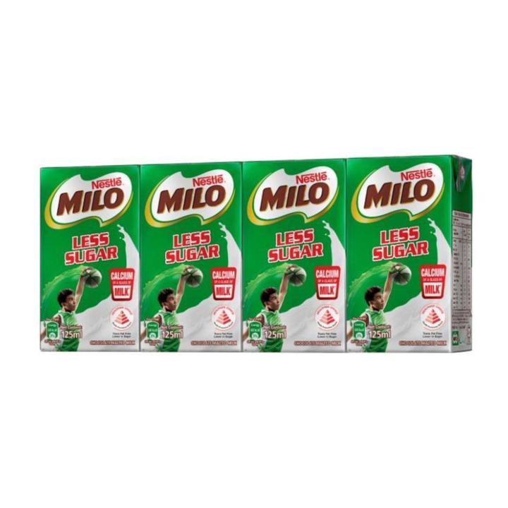 Milo UHT 50-Percent Less Sugar Chocolate Malted Milk/UHT 50% Less Sugar ...