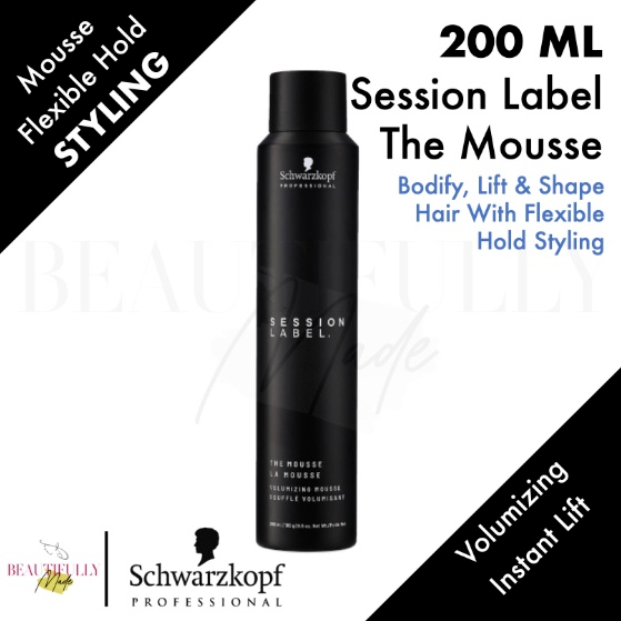 Schwarzkopf Professional Session Label The Mousse 200ml - Lightweight ...