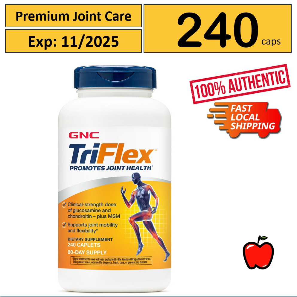 [SG] GNC Triflex 240 Caplets Exp 11/25 Joint Bone Cartilage Health ...