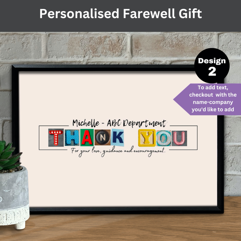 Personalised Farewell Retirement Message Board for your leaving ...