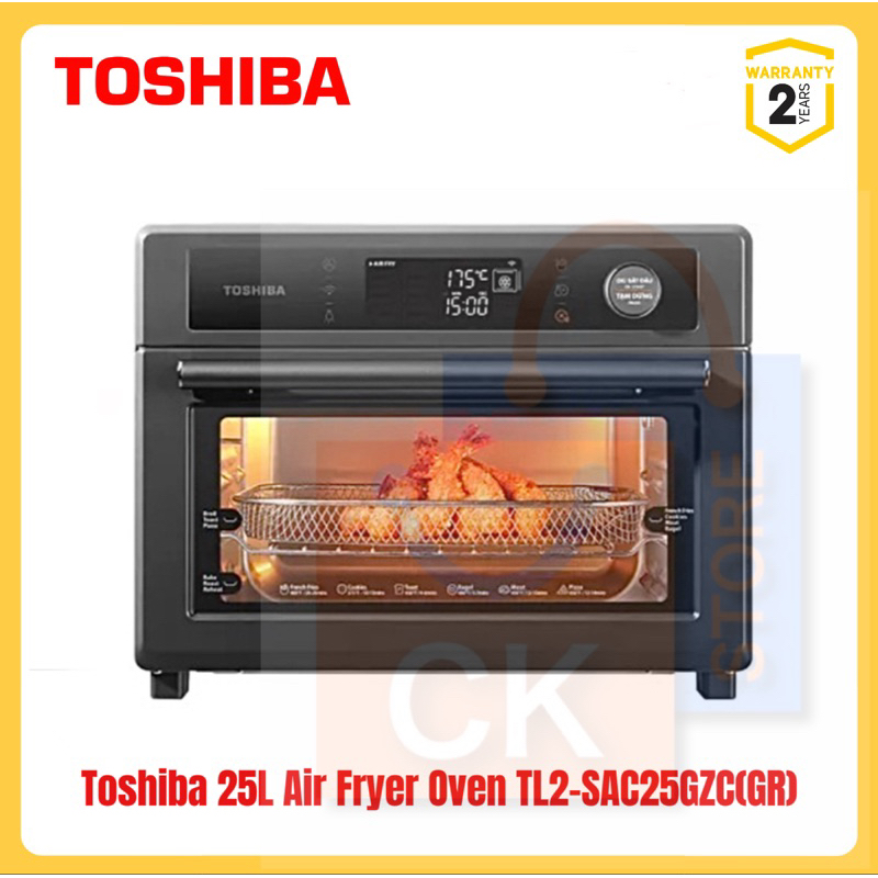 Toshiba 27L Air Fryer Oven TL2-SAC25GZC(GR) - Remote Control with ...