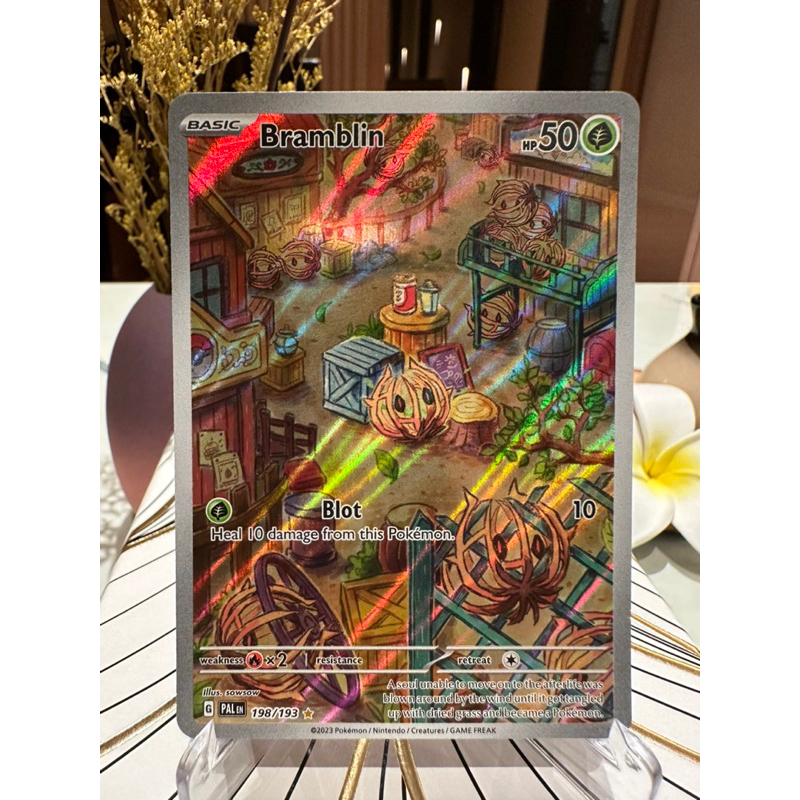 Pokemon bramblin illustration rare paldea evolved card | Shopee Singapore