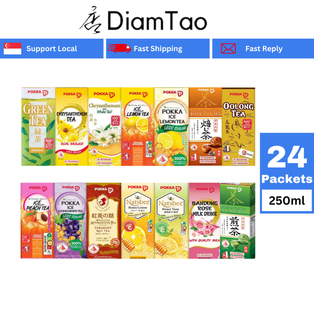 Pokka Packet Drinks 250ml x 24 Packets | Shopee Singapore