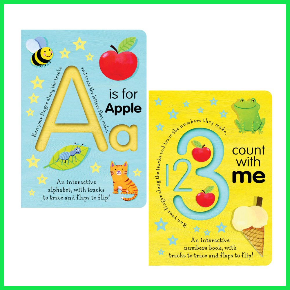 A is for Apple / 123 Count with Me, Lift the flap Board book, ABC ...