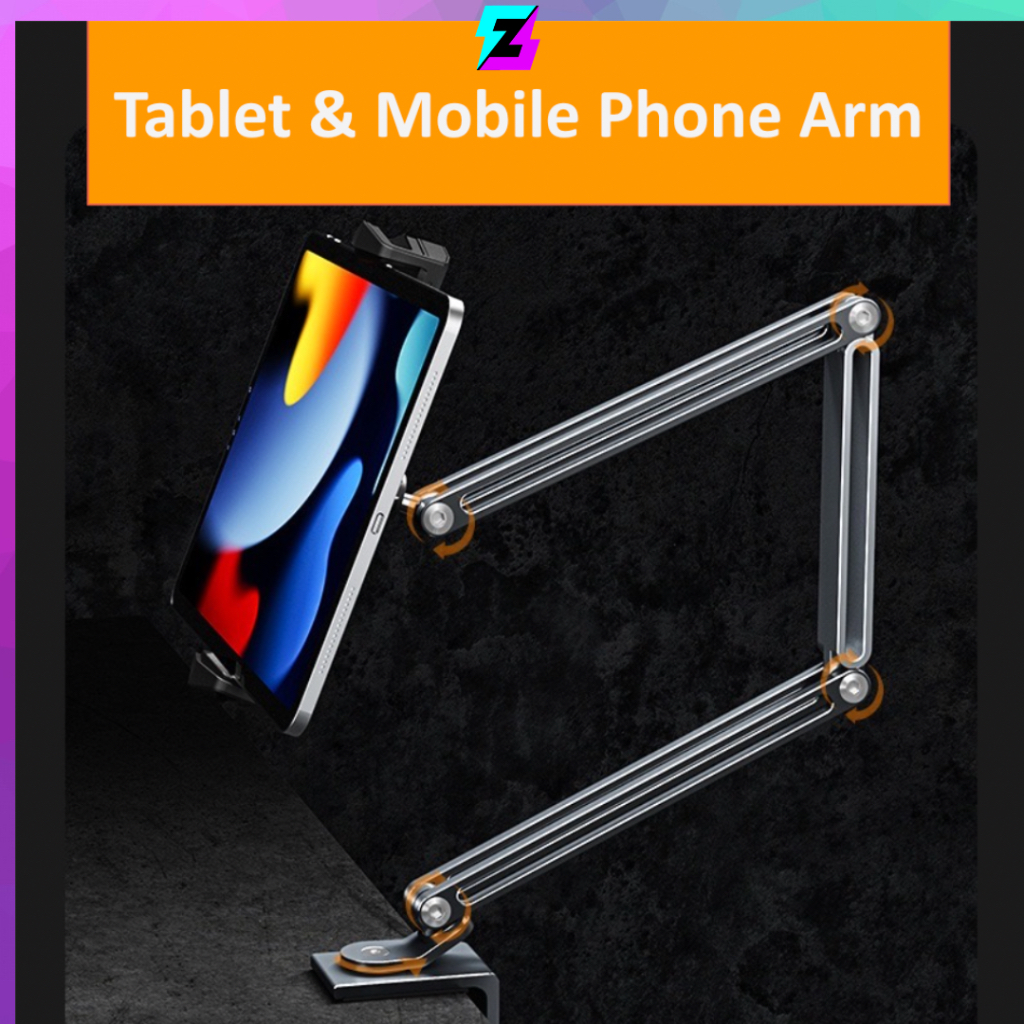 [SG Ready Stock] Z Tech Tablet Phone Stand Arm 5 Adjusting Joint Phone ...