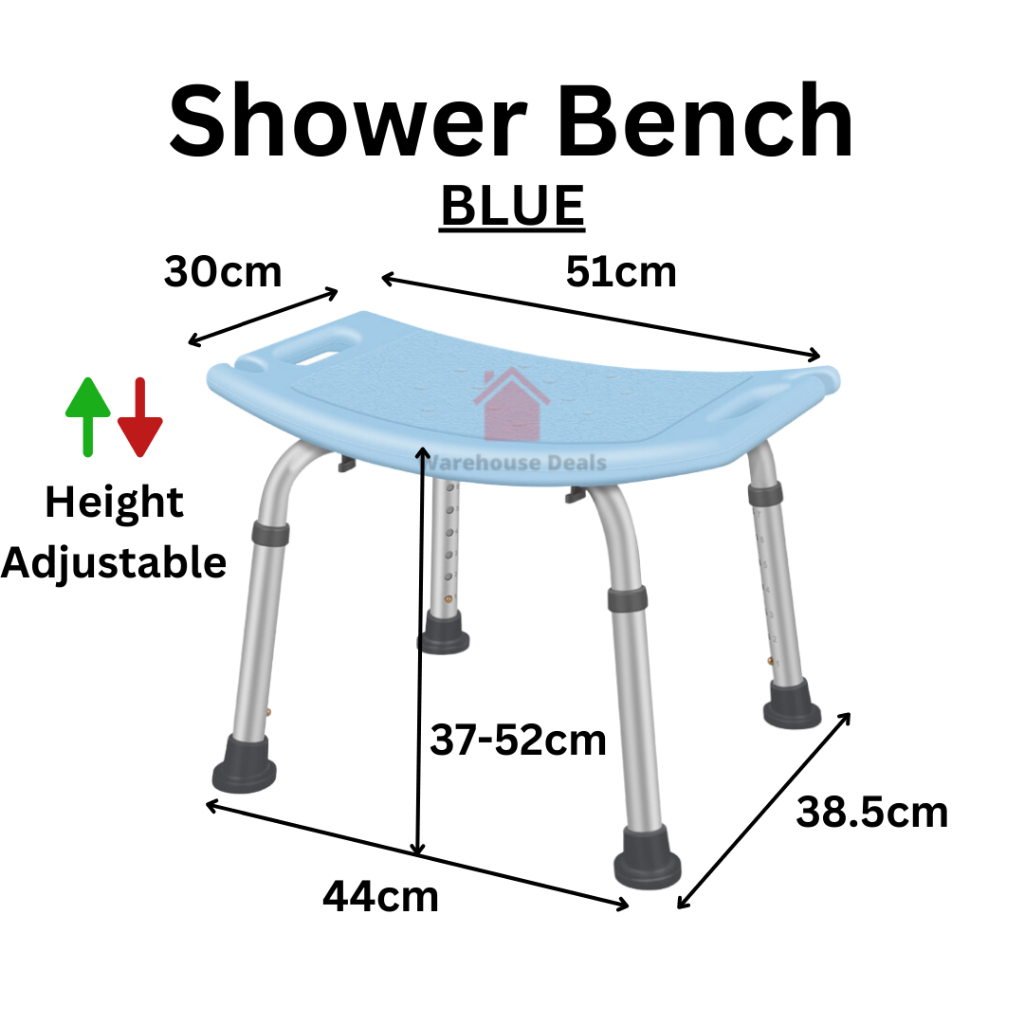 Elderly Shower Bath Chair Toilet Shower Chair Bench Anti Slip | Shopee ...