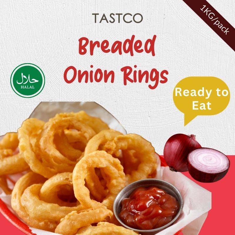 [Tastco Mart] Breaded Onion Rings - 1KG/Pack | Shopee Singapore