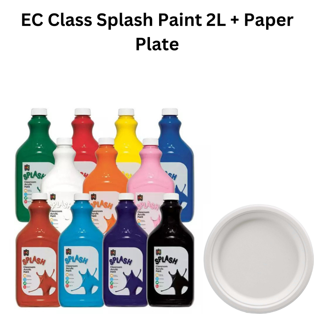 EC Class Splash Paint 2L + Paper Plate | Shopee Singapore