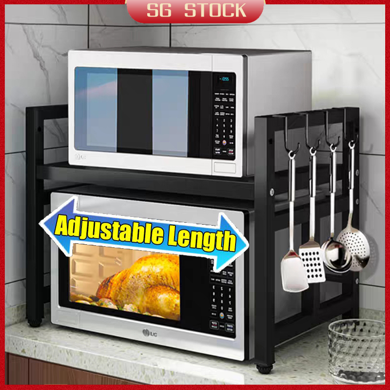 【Local stock】Microwave Rack/Length and Height Kitchen Storage Rack ...