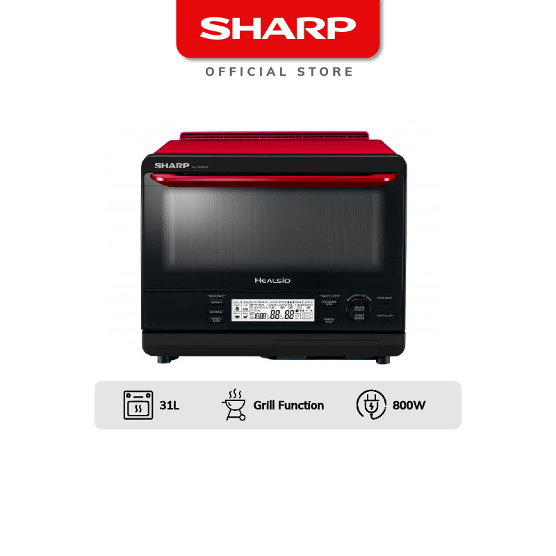 SHARP 31L Healsio Water Steam Oven | AX-1700VM(R) l Healthy Meal l 1 ...