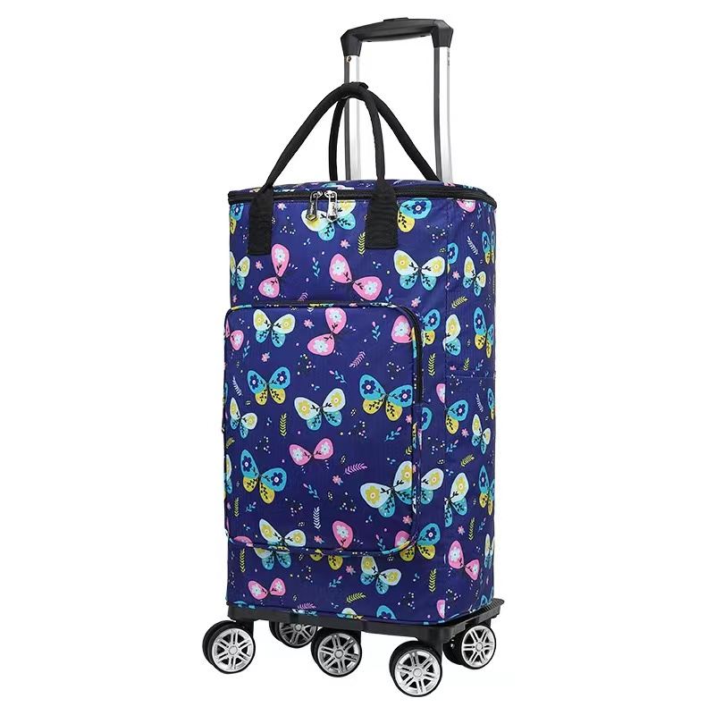 [READY STOCK] Retractable Folding Shopping Trolley Bag Detachable ...