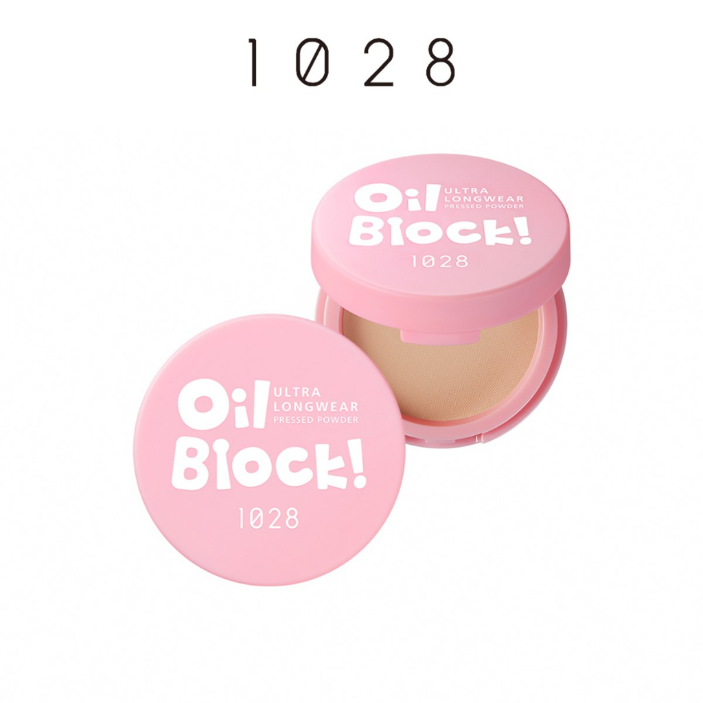 1028 Oil Block Ultra Longwear Pressed Powder( Beige, Transparent, Pearl ...