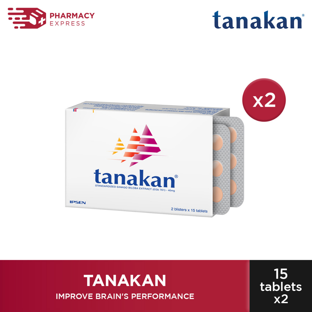 [BUNDLE of 2] Tanakan 40MG (for cognitive memory and focus) | Shopee ...
