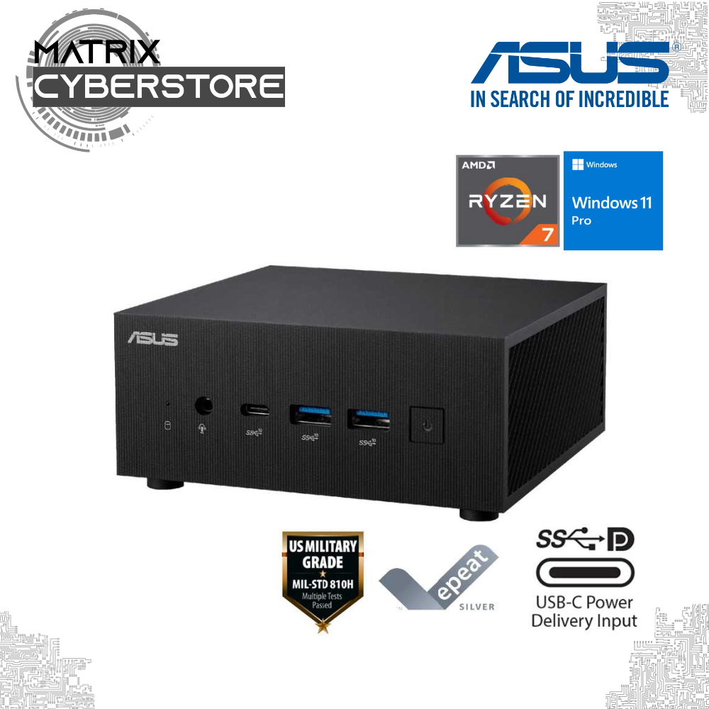 ASUS PN53-S7102AD Ultra-Compact Mini PC - AMD Ryzen 7 6800H, 16GB DDR5 ...