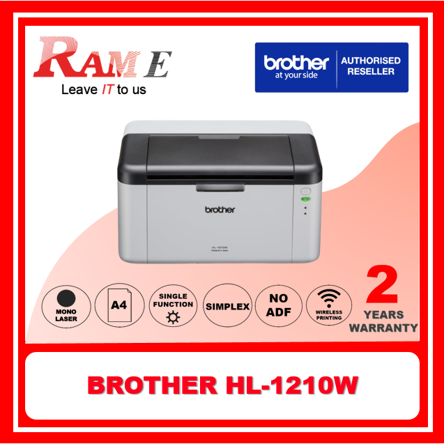 BROTHER HL-1210W / HL1210W / 1210W / 1210 / HL1210 Wireless Mono Laser ...