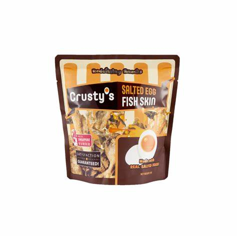 Crusty's Original Salted Egg Fish Skin 50G/Crusty's Truffle Salted Egg ...