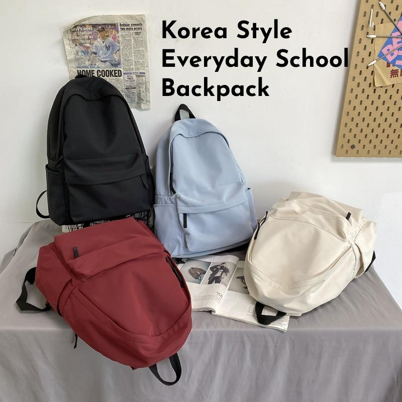 🔥SG READY STOCK🔥 Korea Style Everyday School Bag Waterproof Backpack ...