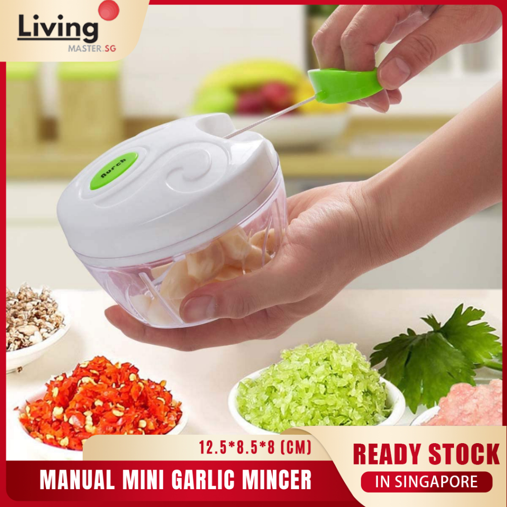 Manual Food Chopper for Vegetable Fruit Blender Ginger Garlic Cutter ...
