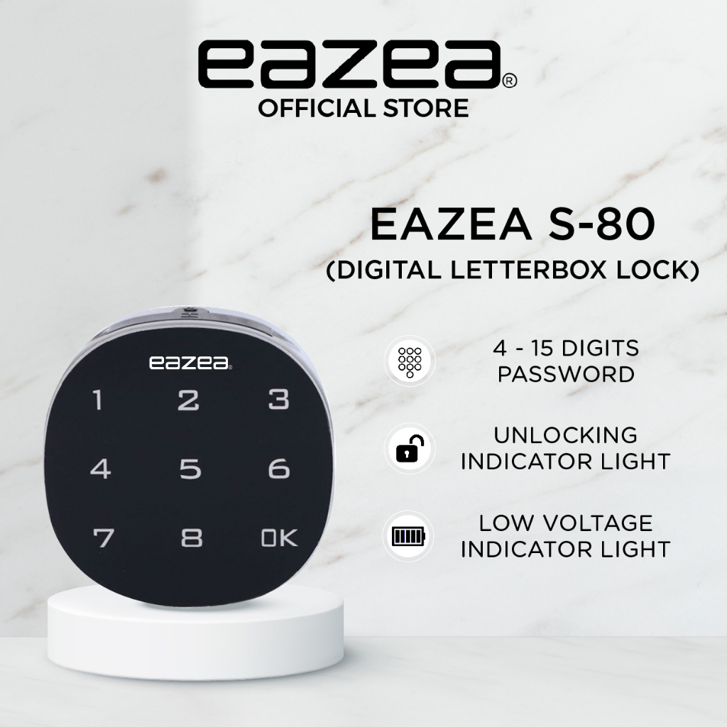 EAZEA S-80 Digital Letterbox Lock | Pin Code Access | 6 Months Warranty ...