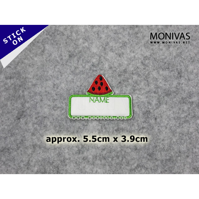 Watermelon Stick On Name Tag Badge Decal DIY Embroidery Label | Shopee ...