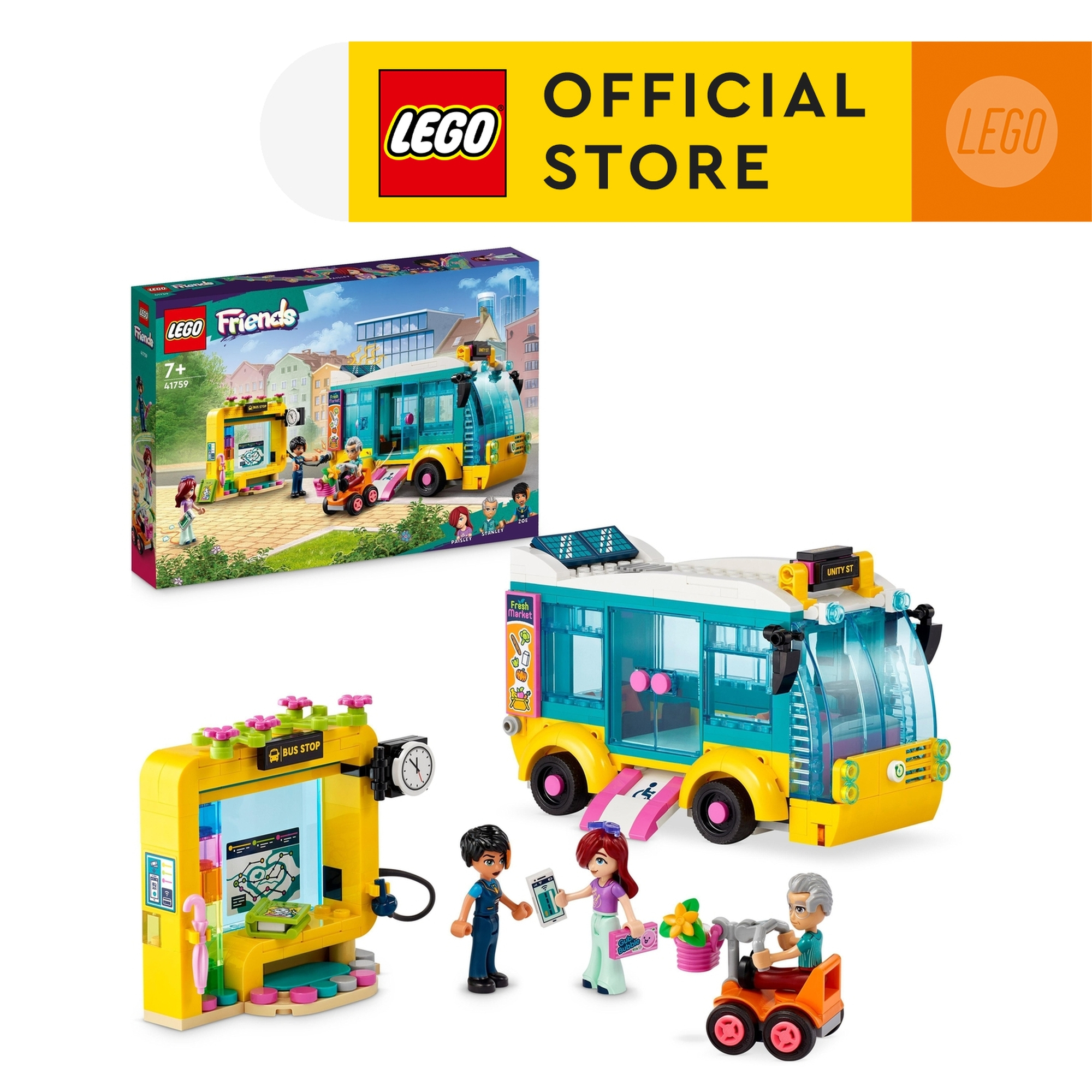 LEGO Friends 41759 Heartlake City Bus Building Set Toys (480 Pieces ...