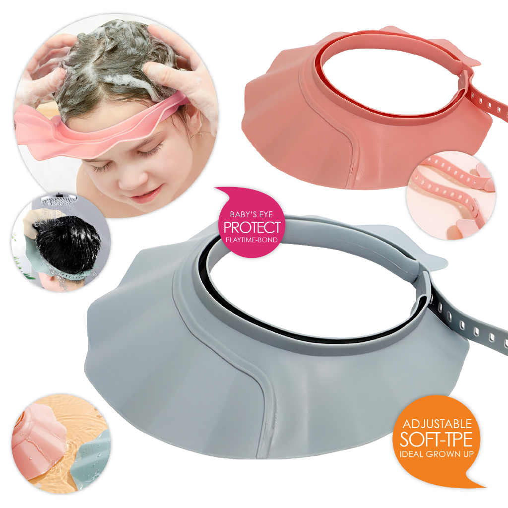 Lucky Baby Toddy Bath Cap Visor (2 Colour Option) | Shopee Singapore