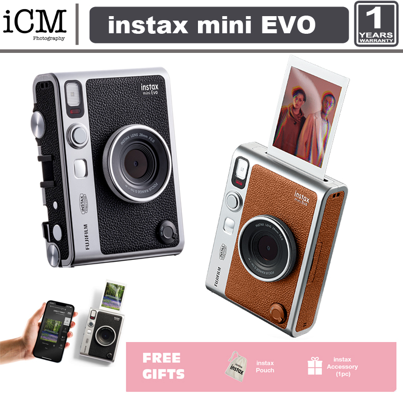 Fujifilm Instax Mini Evo Hybrid Digital Instant Camera Printer Type C ...