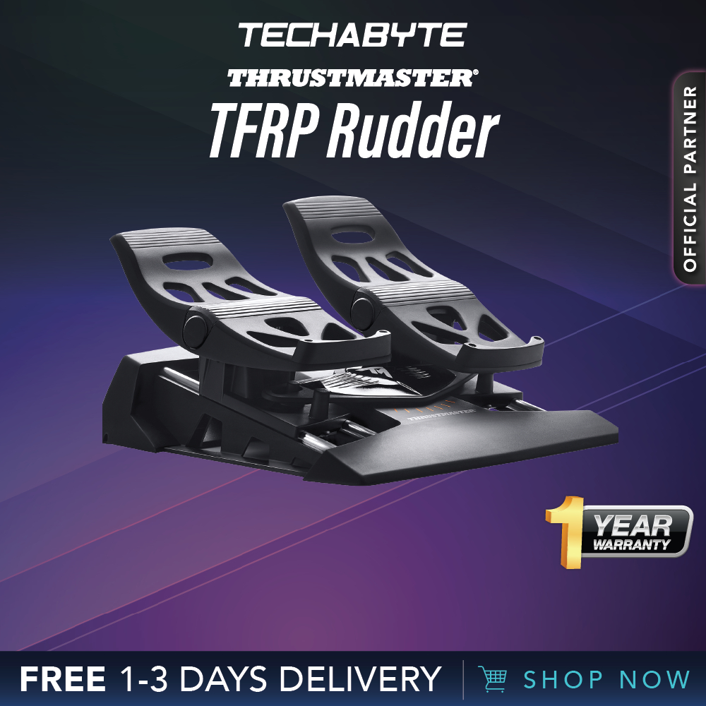 [FAST SHIP] ThrustMaster TFRP Rudder Pedals For PC/PS4 | Shopee Singapore