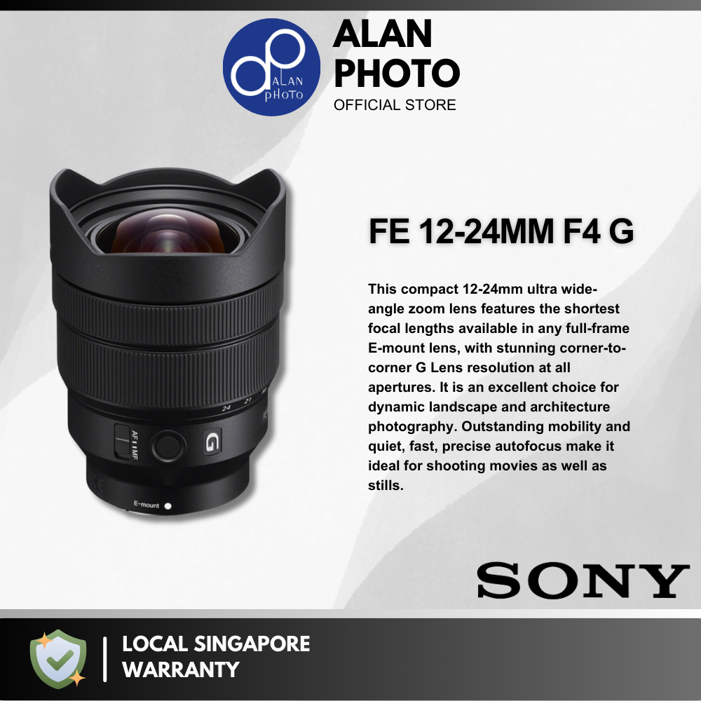 Sony FE 12-24mm F4 G Lens For Sony FE [SEL1224G] | Sony Singapore ...