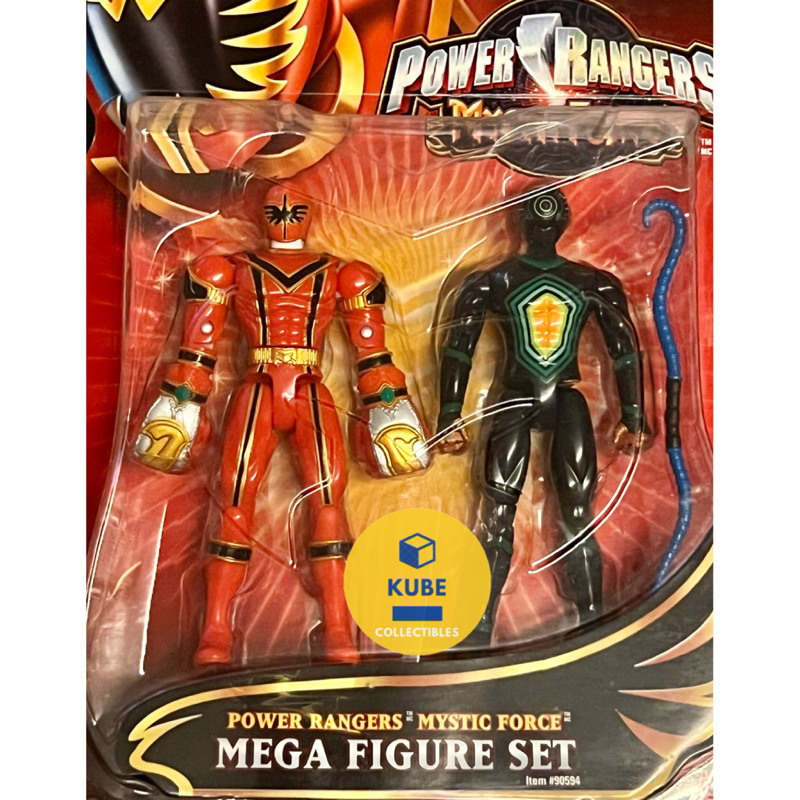 Power Rangers Mystic Force Red Ranger and Black Triptoid Disney Store ...