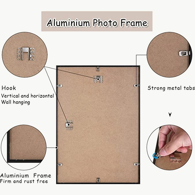 {SG} Photo Frame Aluminum Alloy Picture Frame A3 A4 20inch Frame Large ...