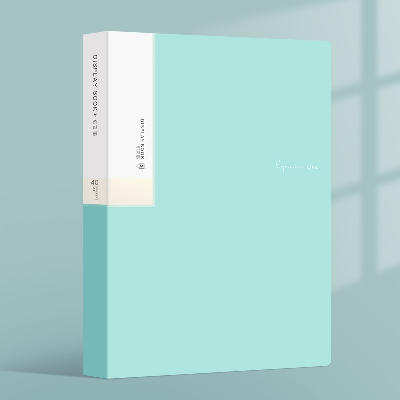 [20/30/40/60 pockets] Morandi PVC Document Folder A4 Size File Clear ...