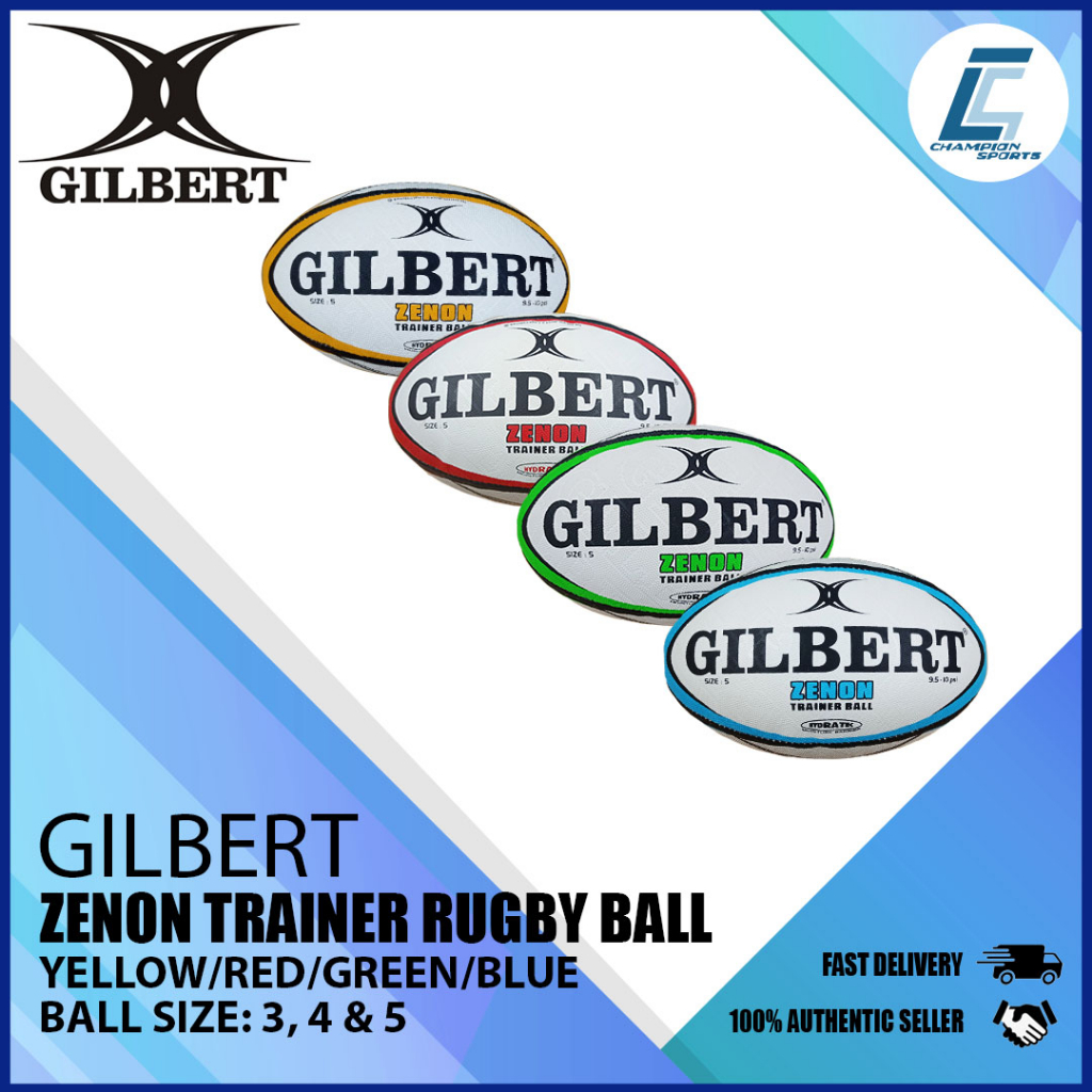 Gilbert Zenon Trainer Rugby Ball (501-0020/501-0019/501-0018) (H1/RO ...