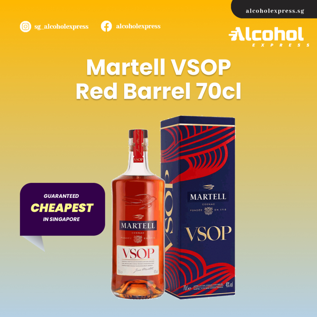 Martell VSOP Red Barrel 700ml (W/O Box) | Shopee Singapore