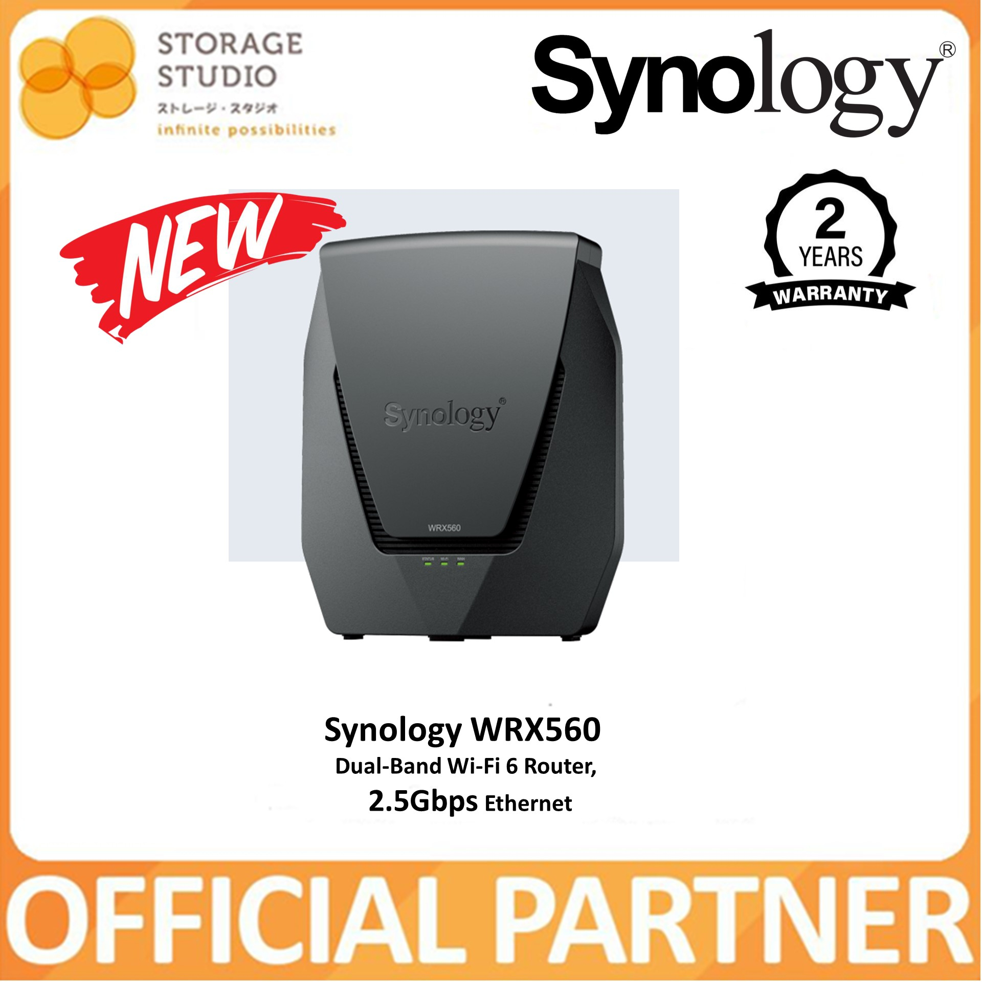 SYNOLOGY Dual-band Wi-Fi 6 Router WRX560. Local Warranty 2 years ...