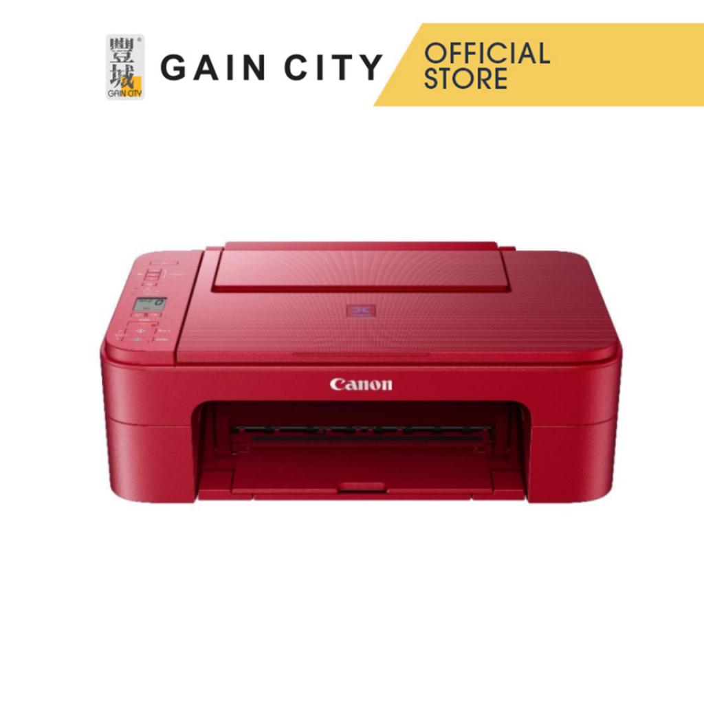 Canon Pixma Inkjet Printer E3370 Red | Wifi | Print | Scan | Copy | Air ...