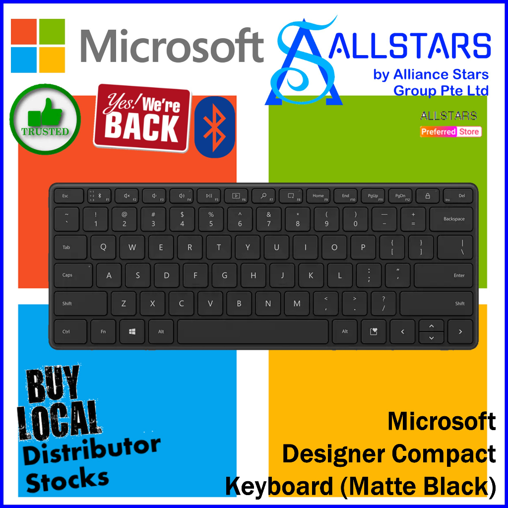 (ALLSTARS : We are Back PROMO) Microsoft Designer Compact Keyboard ...