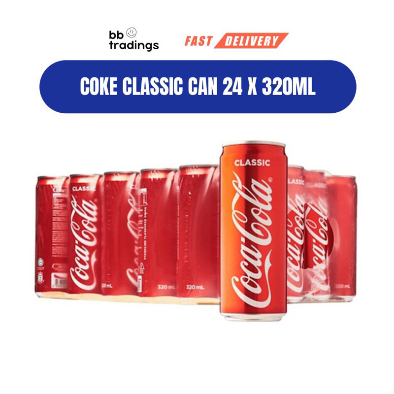 Coca-Cola Coke Classic Can (24 x 320ml) | Shopee Singapore