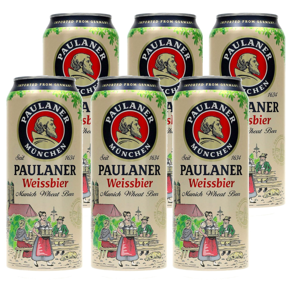 Paulaner Weissbier - 6 Pack Deal - 5.5% abv (06 x 500ml Can) BBD DEC ...